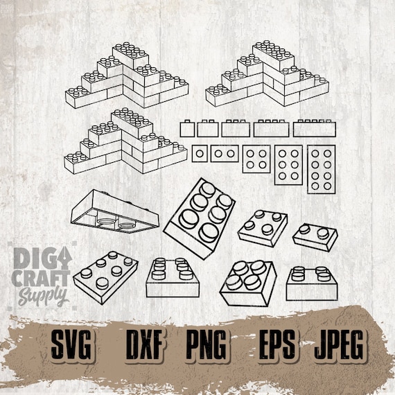 Bricks svg Bricks Clipart Bricks Cutfile Bricks Cutting | Etsy
