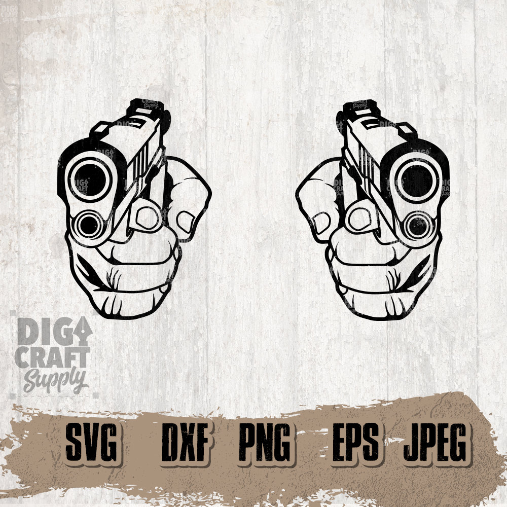 Hand Gun Svg, Hand Gun Cipart, Hand Gun Cutfile, Hand Gun Png, Gun ...