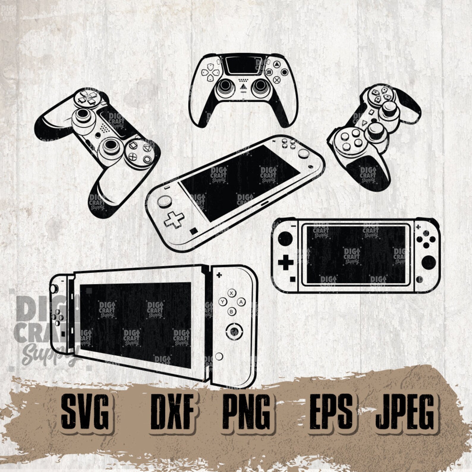 6 Game Console Svg Console Instant Digital Download Game - Etsy India