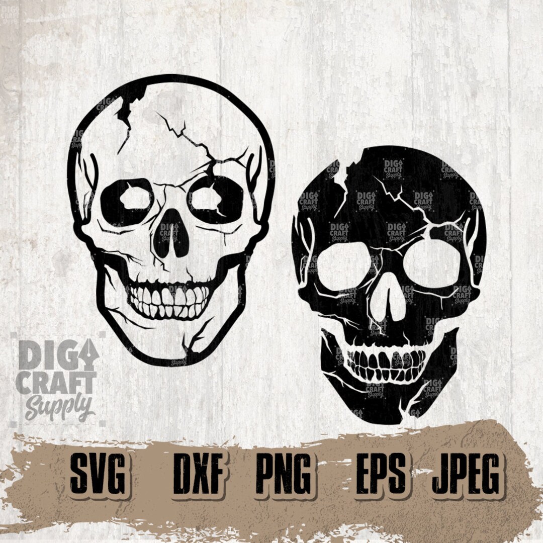 Skull Svg, Human Skull Svg, Skull Head Svg, Skull Gift Idea, Skull ...