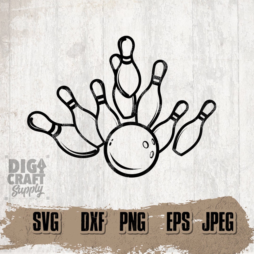 Bowling Svg 4, Bowling Png, Bowling Clipart, Bowling Cutfile, Bowling ...