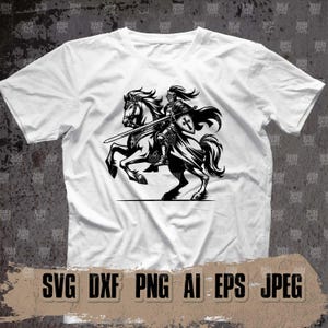 Medieval Knight Svg | Cavalier Knight Clipart | Warrior Knight Stencil ...