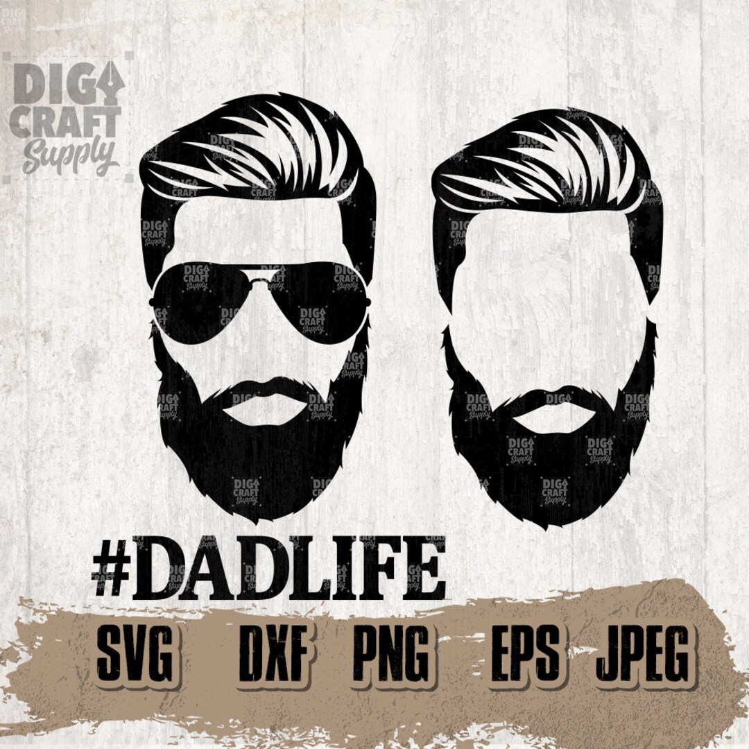 Beard Dad Svg, Dad Life Svg, Beardman Svg, Dad Shirt Svg, Gift for Dad ...