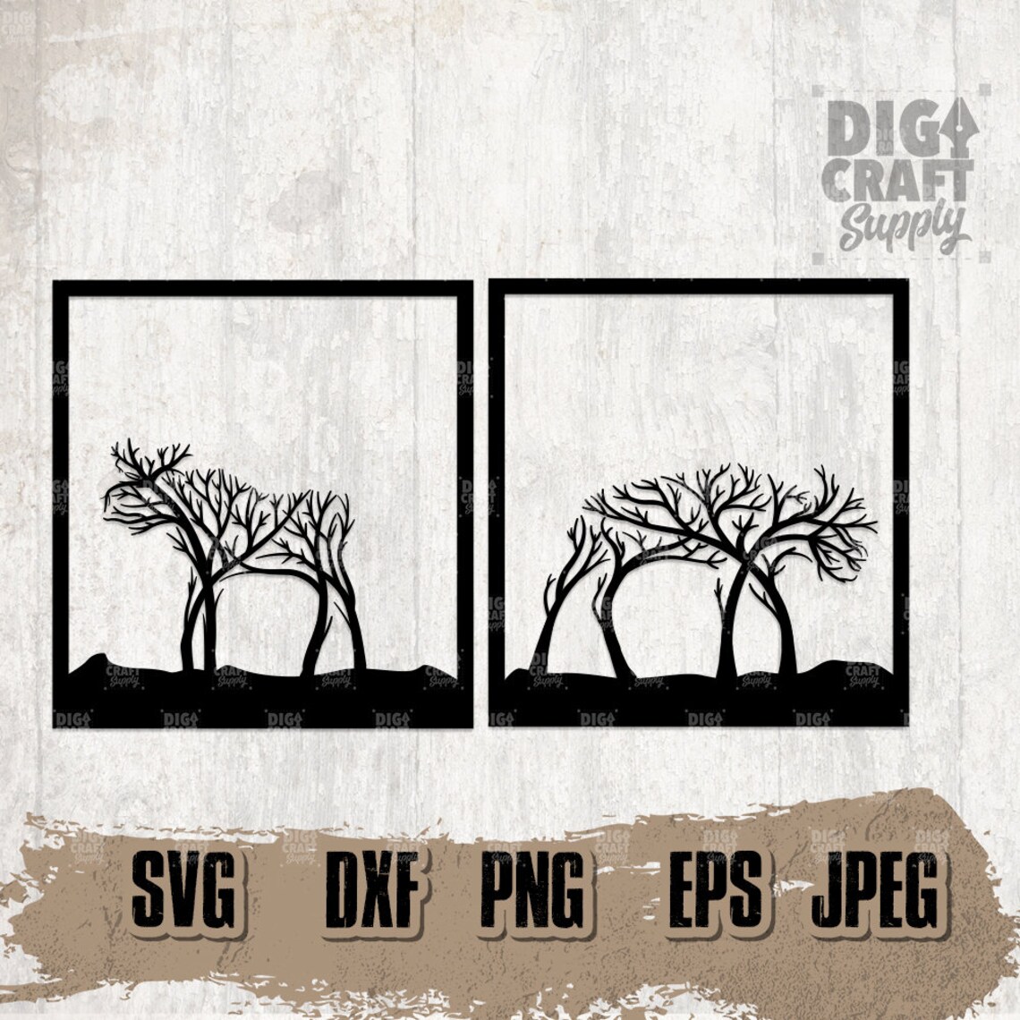 Moose Tree Branches Svg Moose Svg Twigs Svg Animal Twigs - Etsy