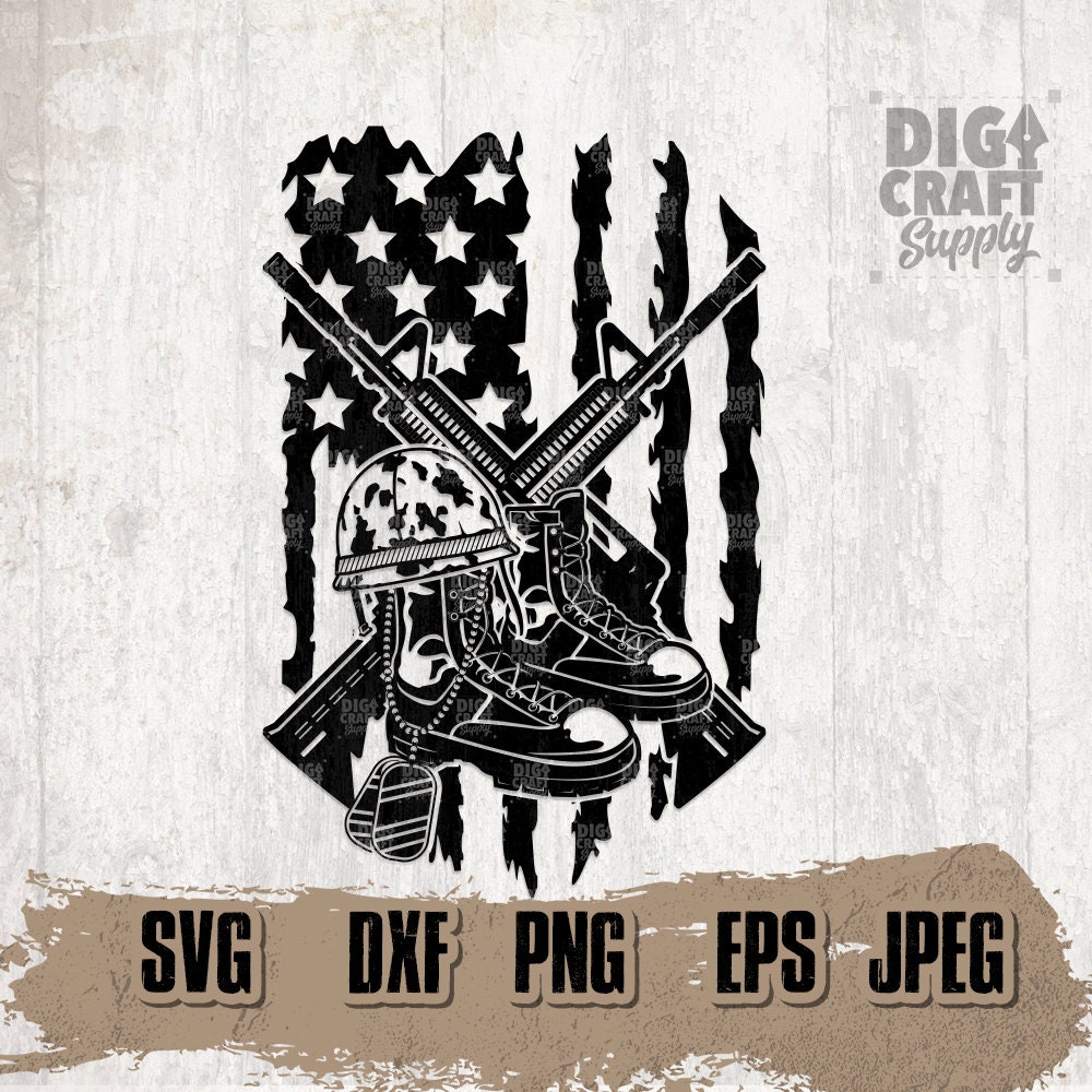 US Combat Gear Svg Military Gear Svg Soldier Gear Svg US - Etsy