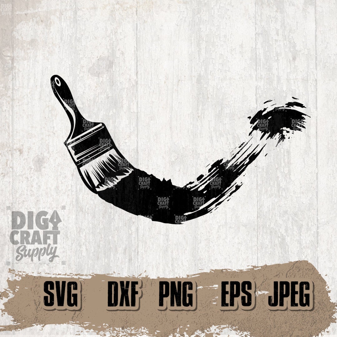 Paint Brush Svg, Paint Monogram, Wall Paint Svg, Wall Painting Svg ...