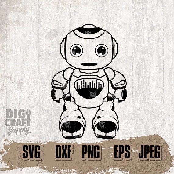 Robot Svg Robot Toy Svg Robot Clipart Robot Cutting File | Etsy