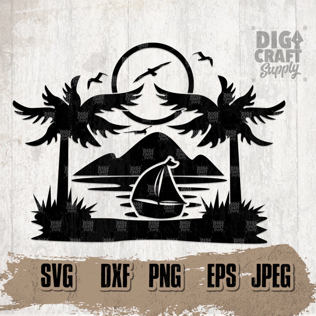 Island Vibes Svg, Sailing Svg, Tropical Svg, Salt Life Svg, Tropical ...