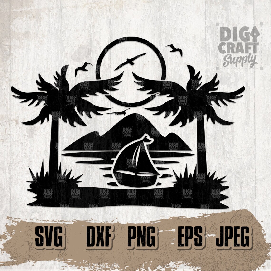 Island Vibes Svg Sailing Svg Tropical Svg Salt Life Svg | Etsy