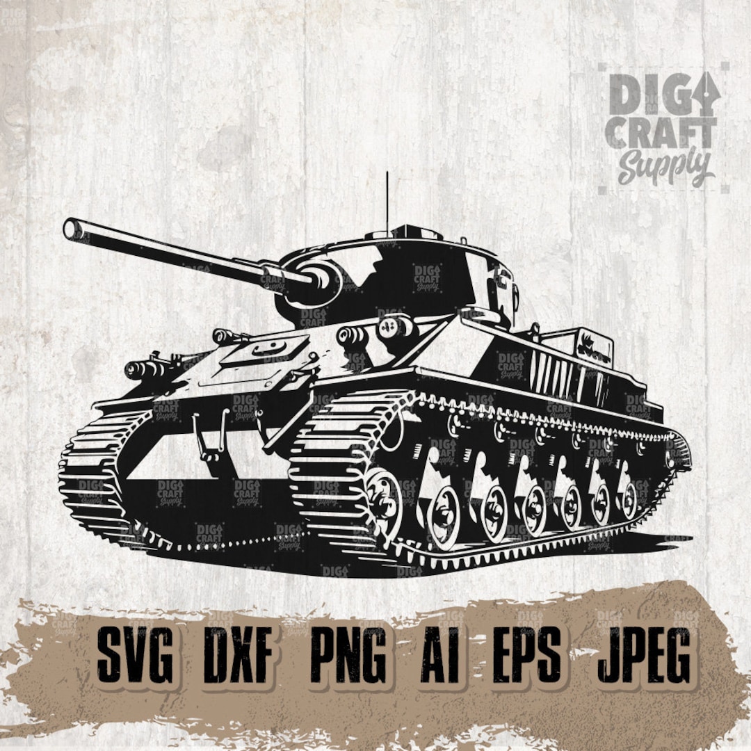 War Tank Svg, Military Gear Clipart, Soldier Dad Gift Idea, Veteran ...