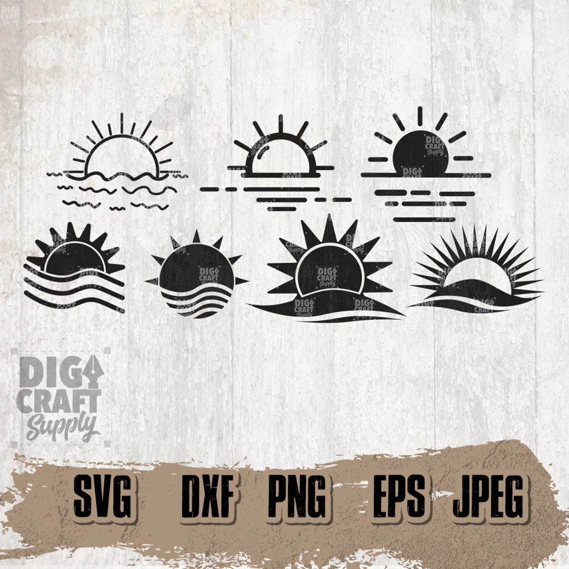 7 Sun Bundle Svg, Bundle Svg, Sun Bundle, Sun Stencil, Sun Svg, Sun ...