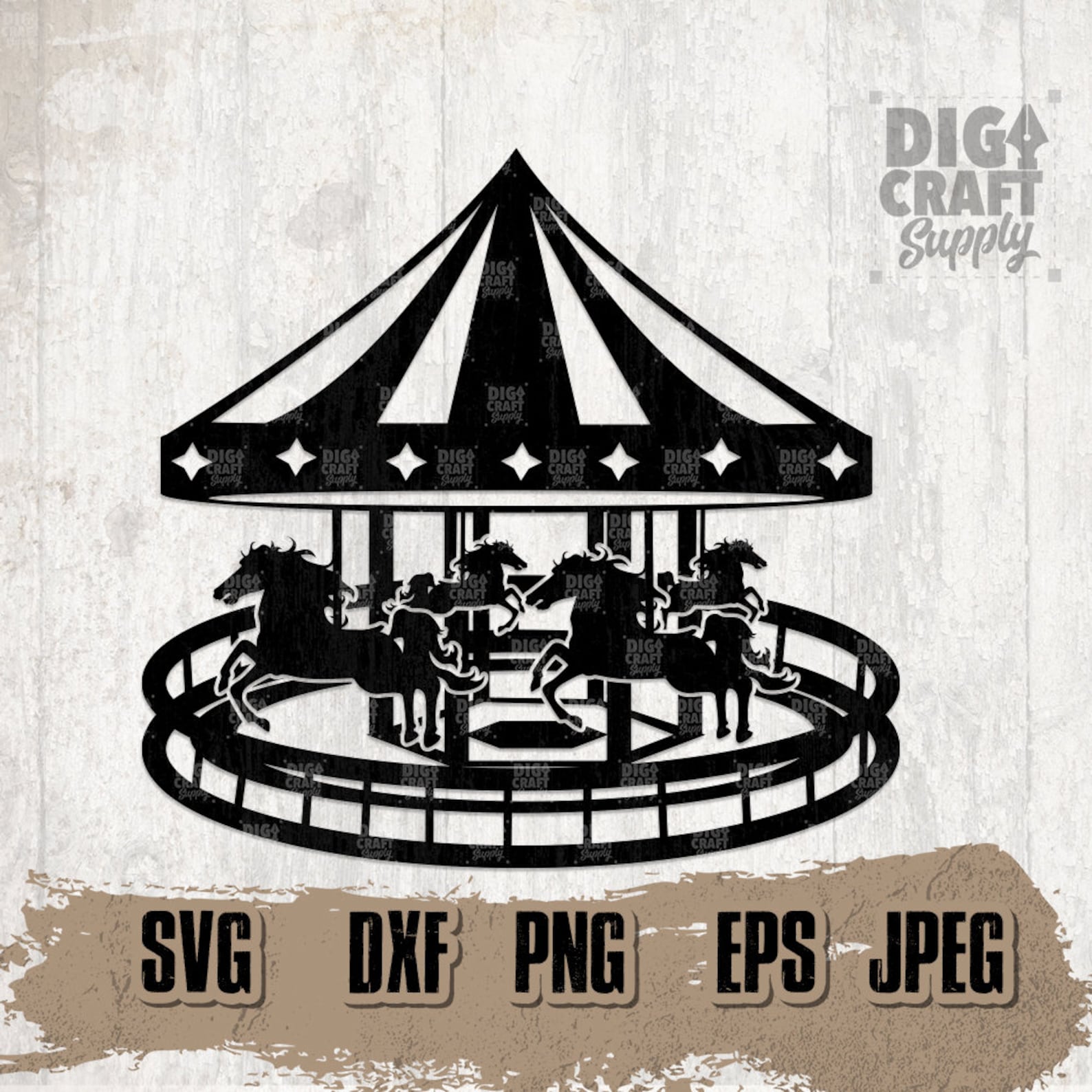 Carousel Svg Carousel Clipart Carousel Cutfile Carousel - Etsy