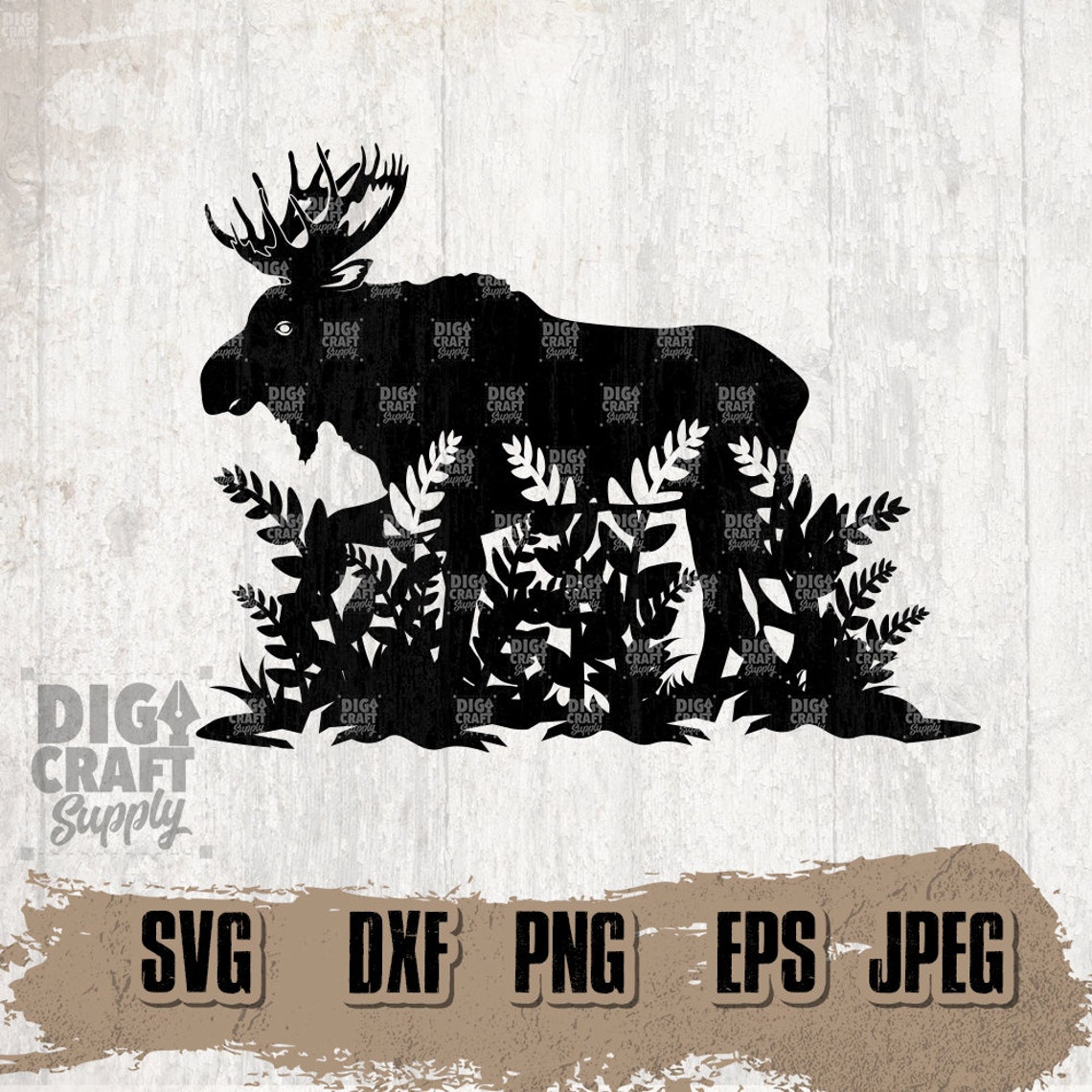 Moose Svg Moose Png Moose Clipart Moose Cutfile Moose - Etsy