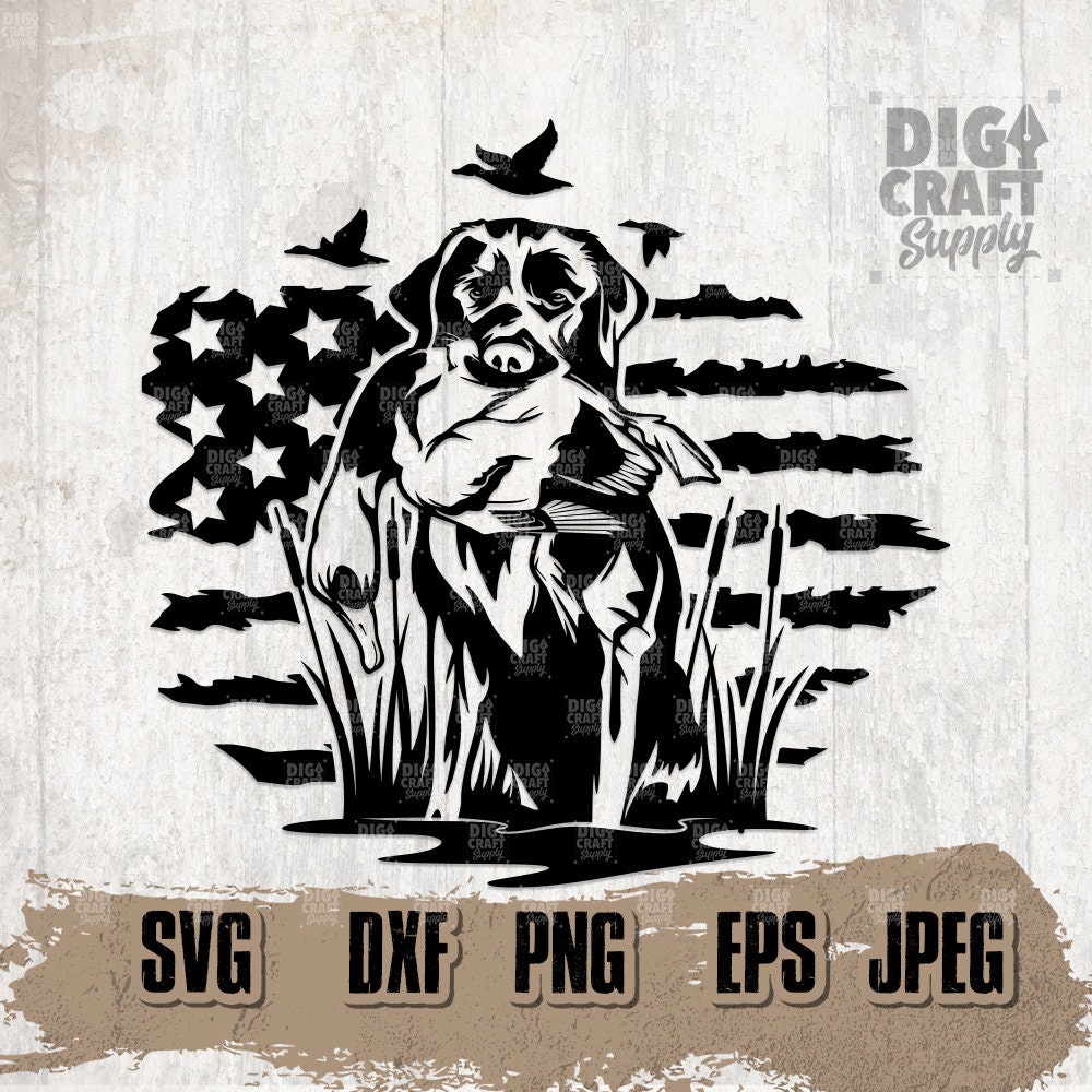 US Duck Hunting SVG Dog Hunt Duck Clipart Labrador Retriever - Etsy