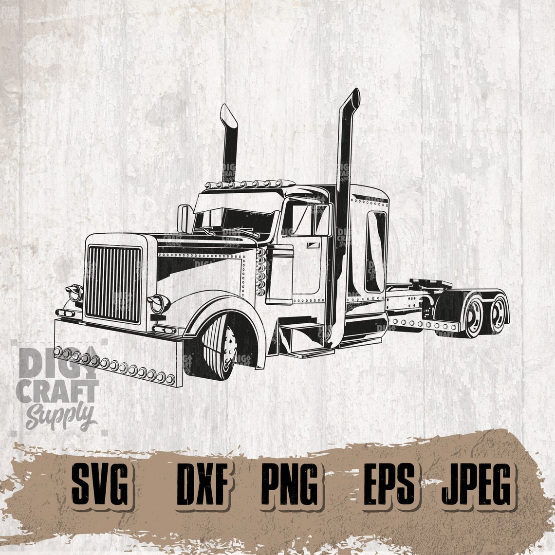 Semi Truck Digital Downloads, Semi Truck Svg, Truck Svg, Big Truck Svg ...