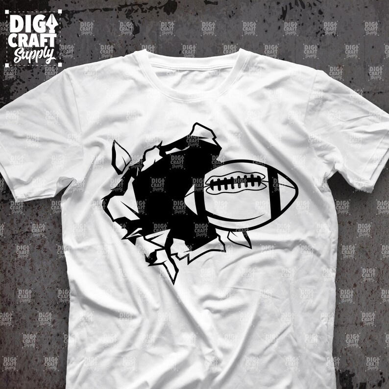 Football Smash Wall Svg, Football Svg, Football Clipart, Football ...