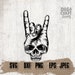 Rock Sign Skull Svg, Rock Hand Svg, Hand Sign Svg, Rock Hand Sign Svg ...