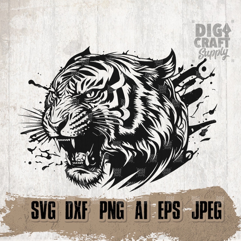 Tiger Head Svg, Zoo Crew Shirt Png, Safari Life Cutfile, Big Cat ...