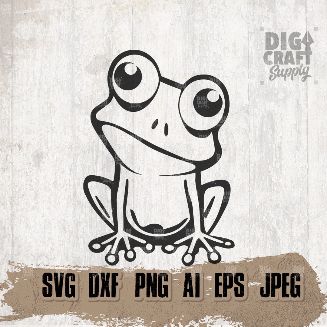 Frog Svg, Swamp Animal Clipart, Prince Shirt Png, Peeking Tadpole Dxf ...