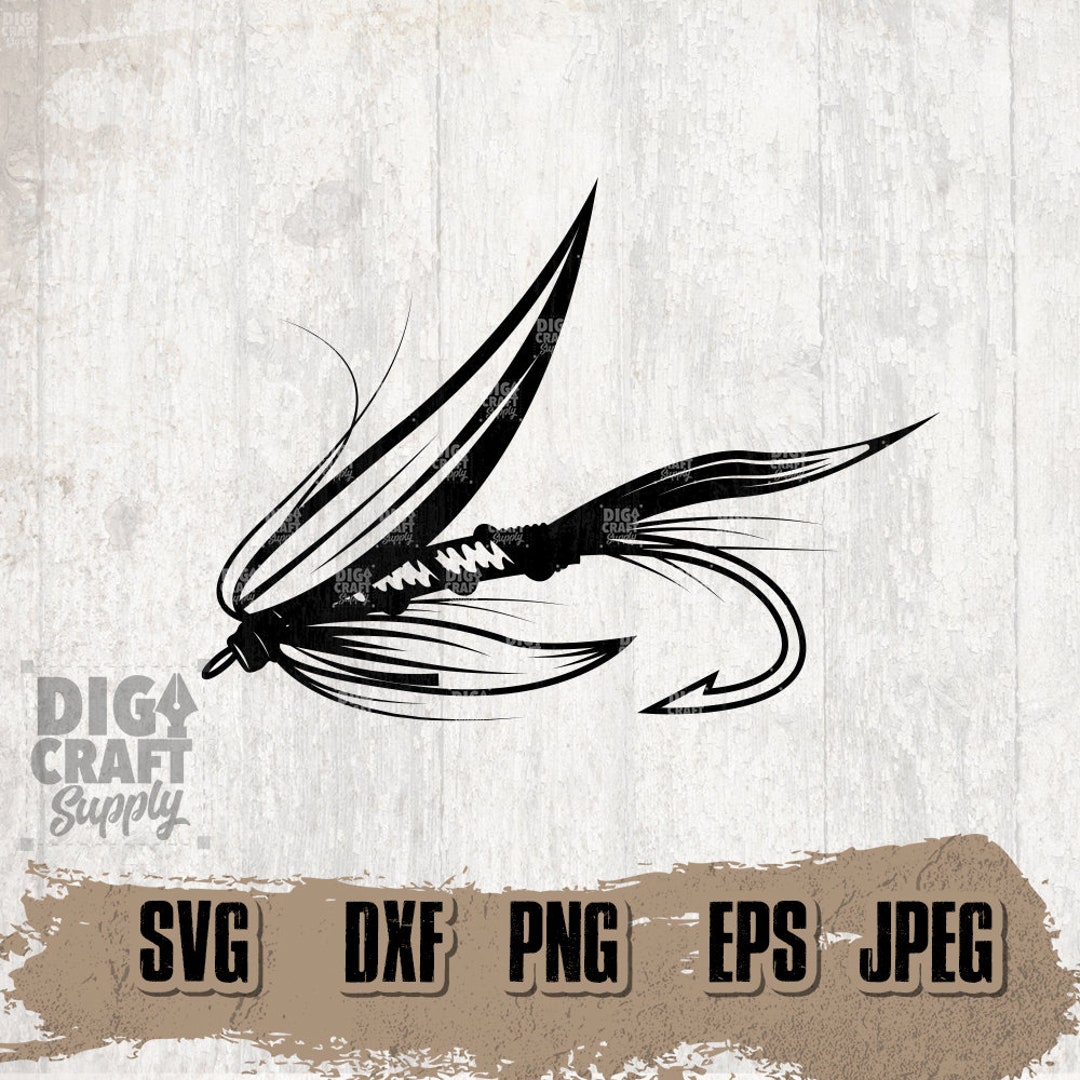Fly Fishing Lure Svg 4, Lure Clipart, Lure Cutfile, Fishing Svg ...