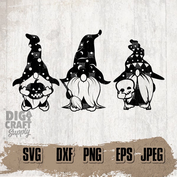 Halloween Gnome Svg - Etsy