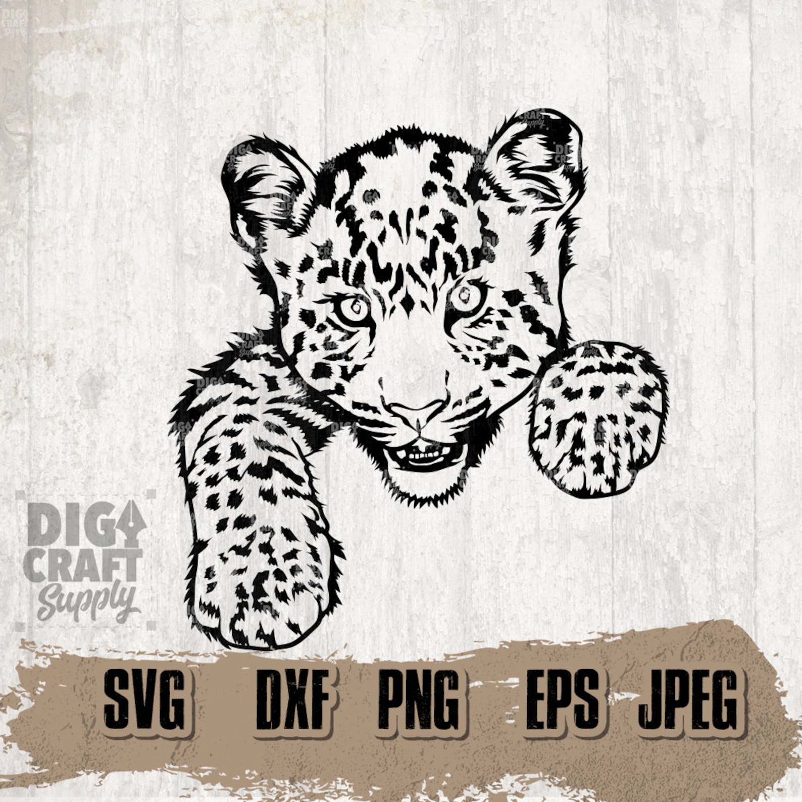 Leopard Svg Baby Leopard Svg Peeking Leopard Svg Animal | Etsy Canada