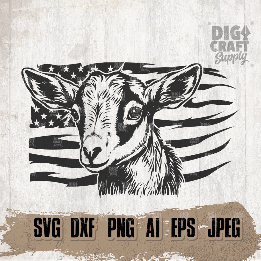 US Baby Goat Svg, Farm Animal Clipart, USA Farmer Shirt Png, Farmlife ...