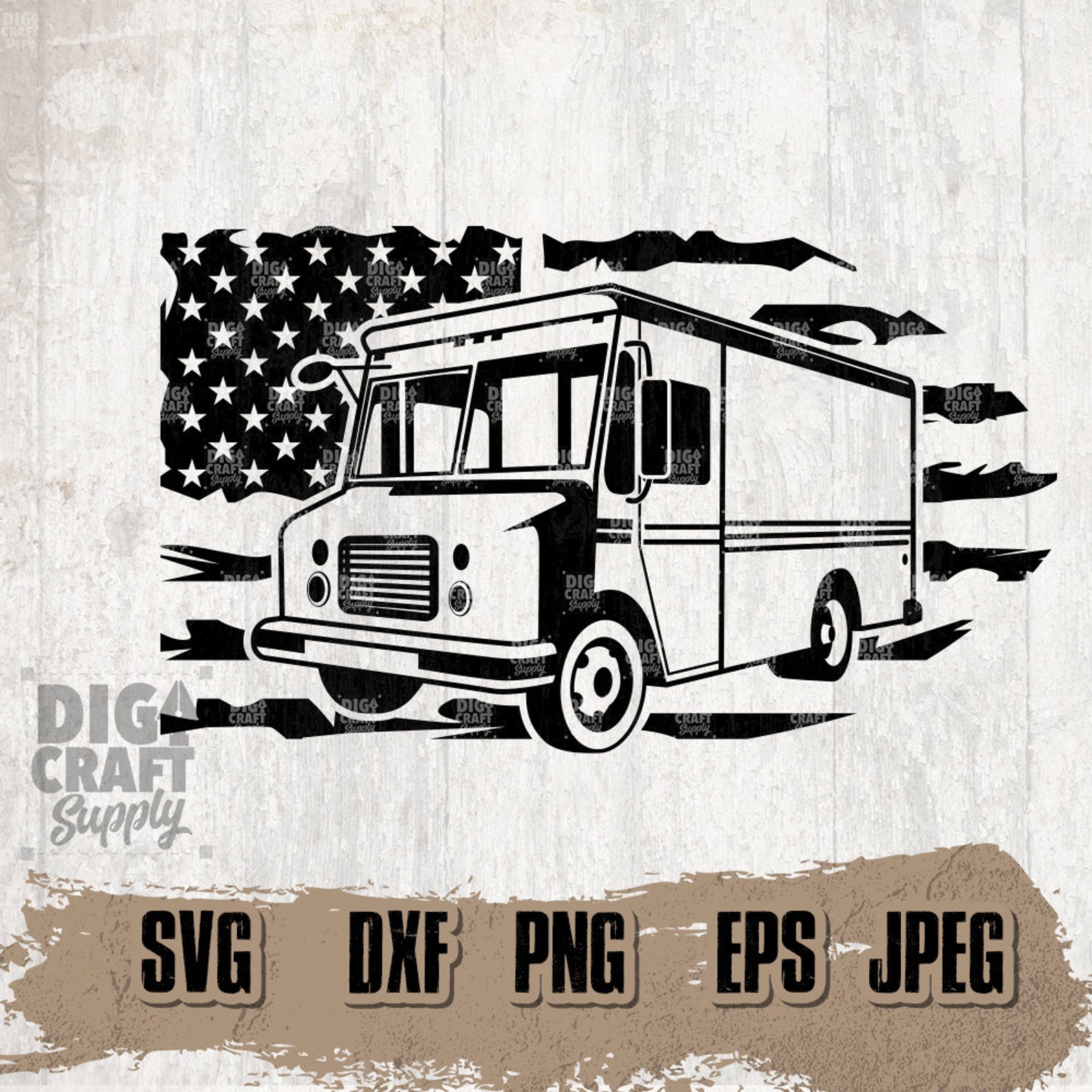US Delivery Van Digital Files US Deliver Van Svg Delivery - Etsy