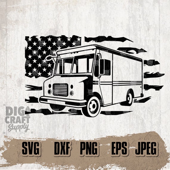 US Delivery Van Digital Files US Deliver Van Svg Delivery | Etsy