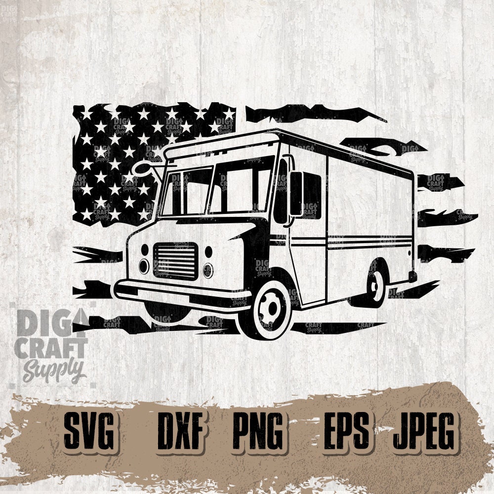 US Delivery Van Digital Files US Deliver Van Svg Delivery - Etsy