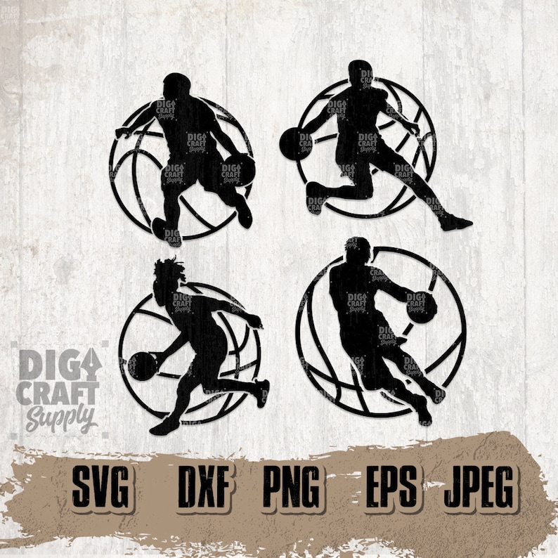 Basketball Player Svg Basketball Player Png Basketball - Etsy