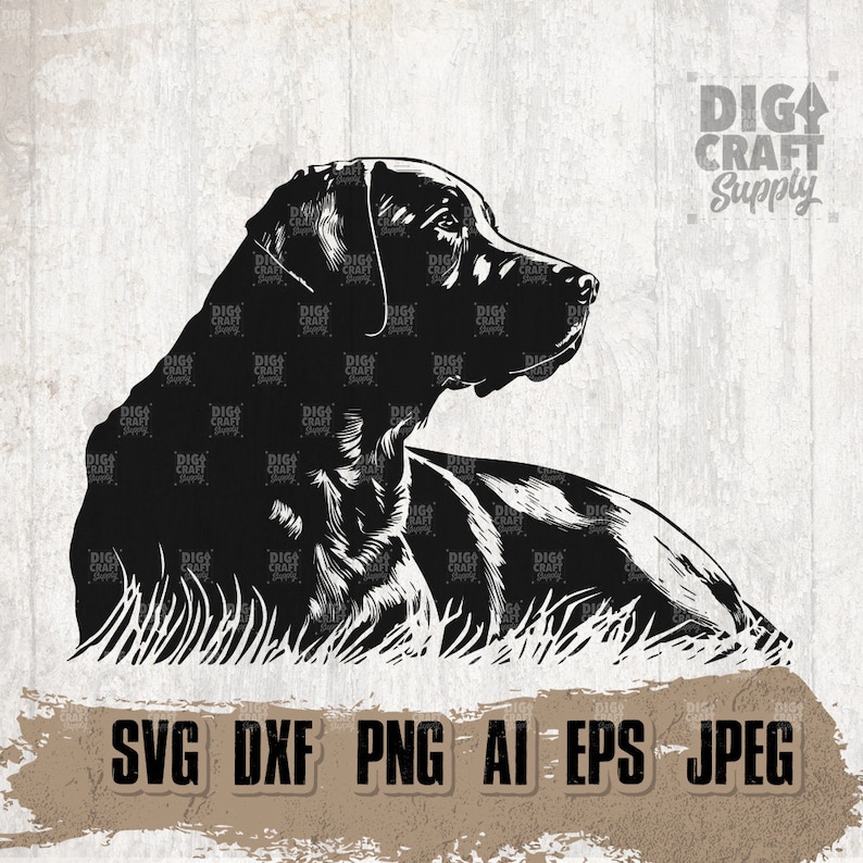 Black Labrador Svg Home Pet Clipart Dog Dad Cutfile Doggo - Etsy