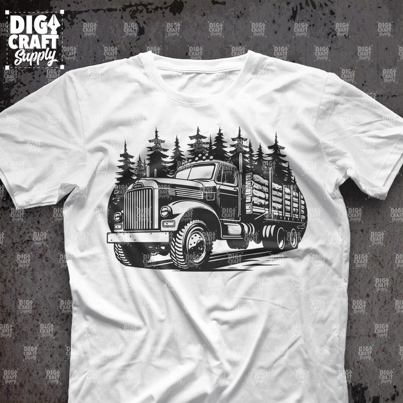 Logging Truck Svg Woodman Dad Clipart Logger Dad Shirt Png - Etsy