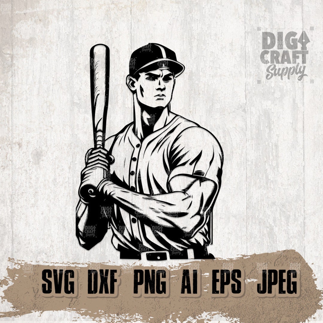 Baseball Player Svg, Batter Dad Shirt Png, Pitcher Clipart, Baseman ...