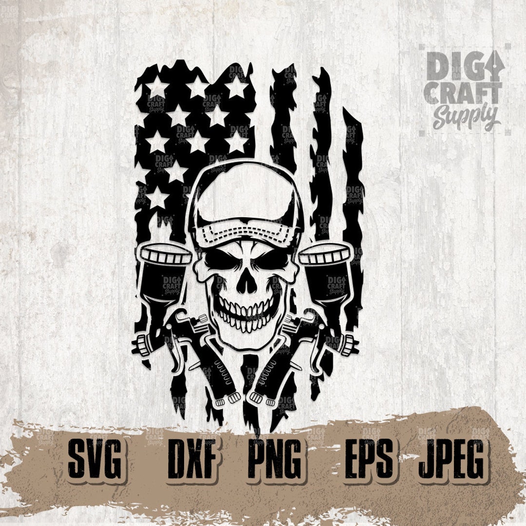 US Air Brush Painter Svg, US Air Brush Svg, US Painter Svg, Painting ...