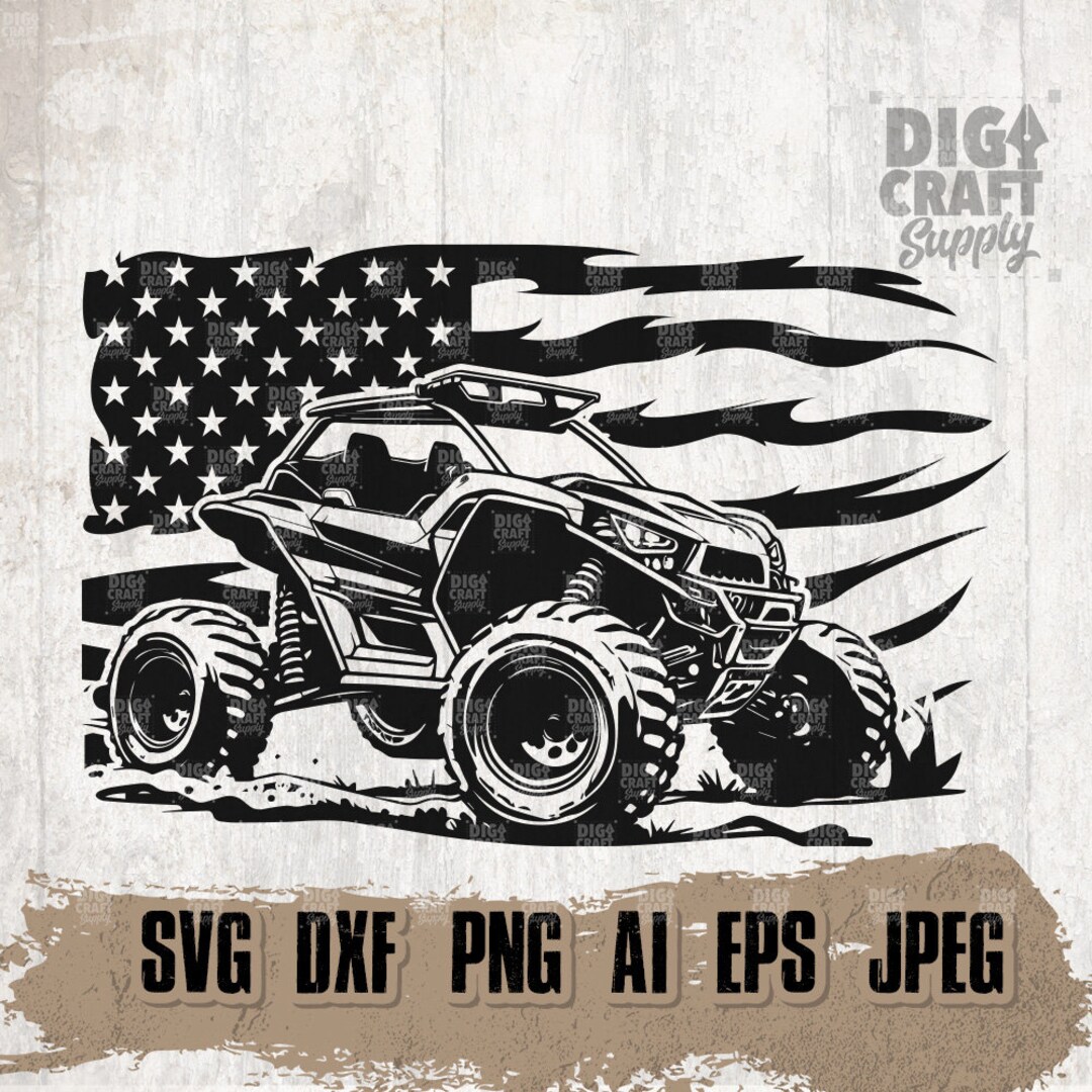 US KRX ATV Svg, Sports Dad Clipart, Muddy Ride Stencil, Mud Rider ...