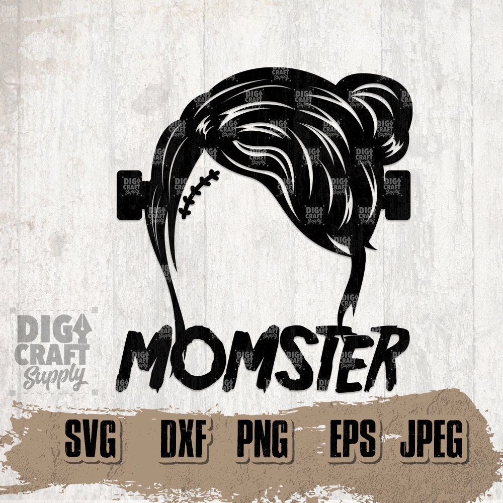 Monster Hair Clipart Black