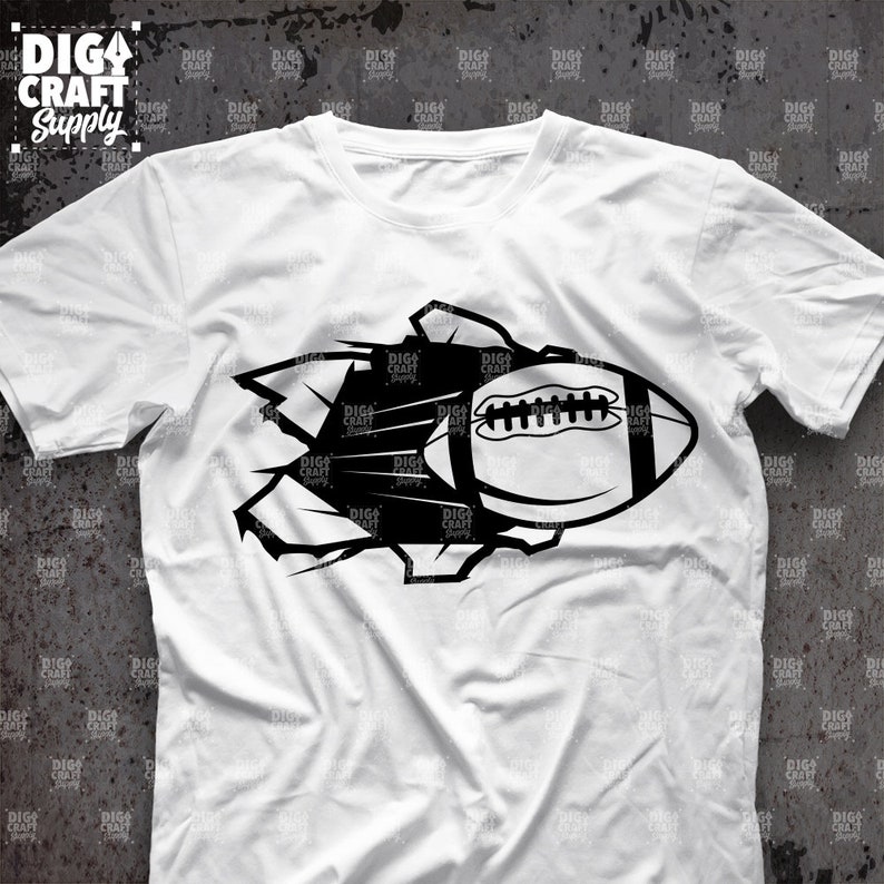 Football Smash Wall Svg, Football Svg, Football Clipart, Football ...