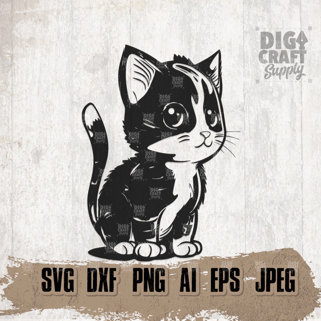 Cute Kitten Svg, Cutest Baby Cat Clipart, Pet Lover Gift Idea, Cat Mom ...