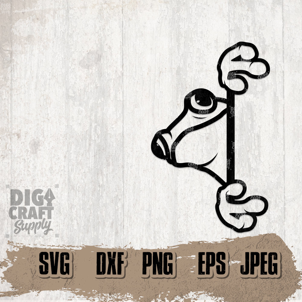 Frog Peeking Svg 2, Animal Peeking Svg, Frog Svg, Frog Clipart, Frog ...