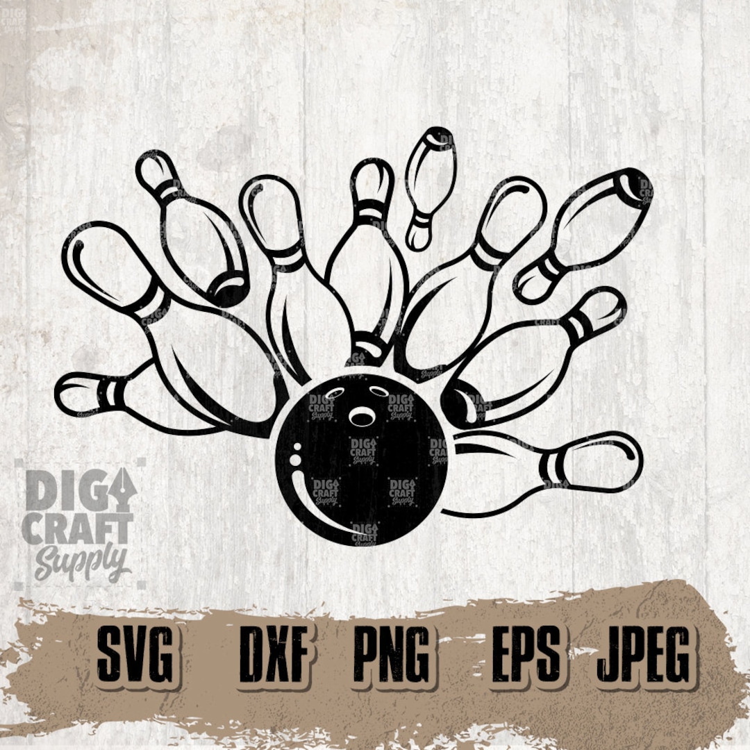 Bowling Svg 2, Bowling Png, Bowling Clipart, Bowling Cutfile, Bowling ...