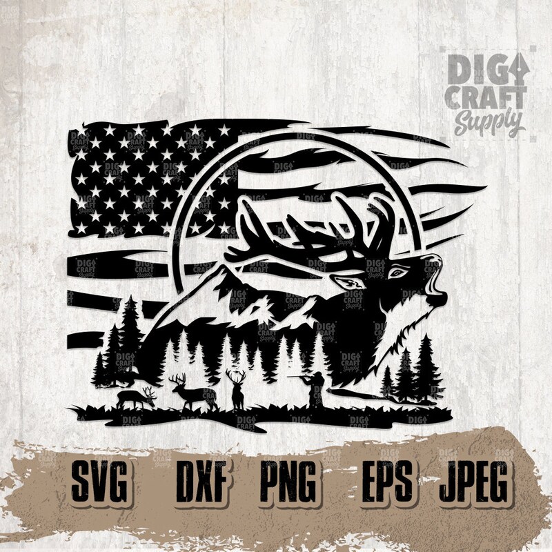 Hunting Scene Svg - Etsy