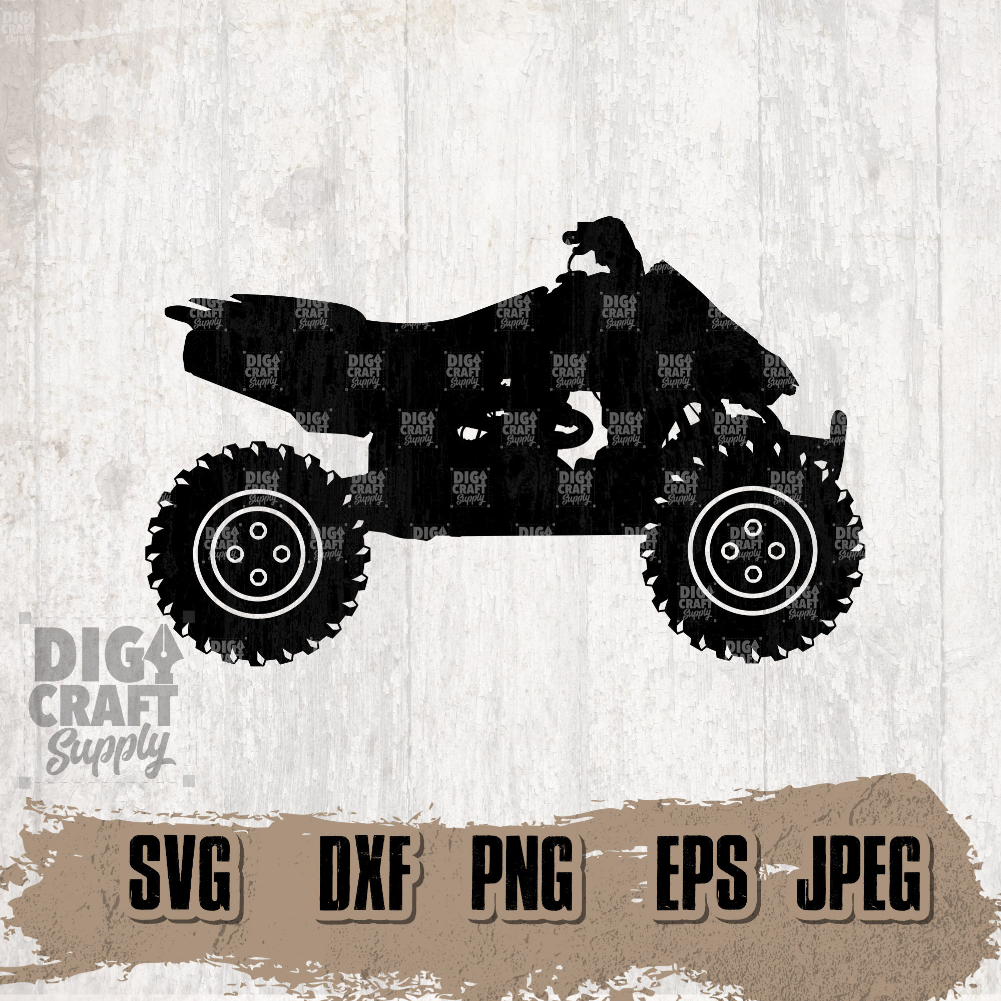 Atv 3 Digital Downloads Atv Svg Mud Ride Svg Atv Clipart - Etsy