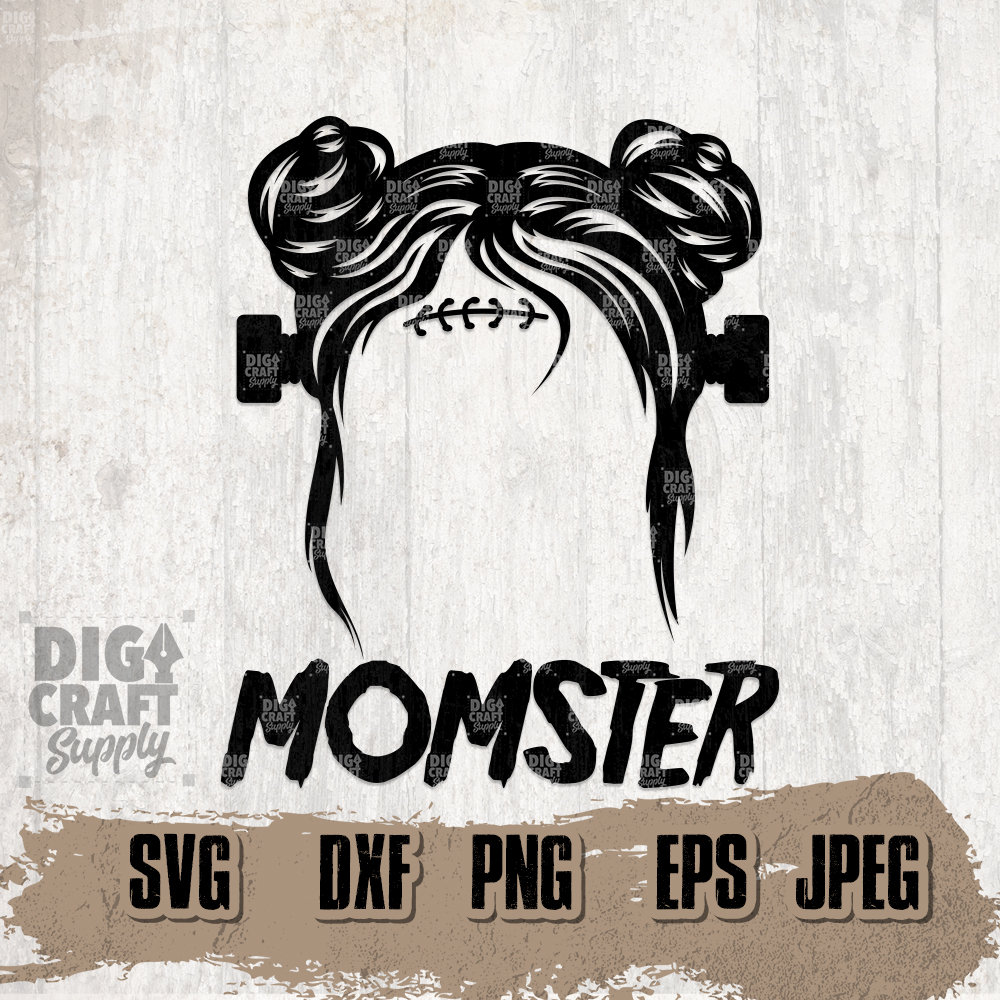 Monster Hair Clipart Black