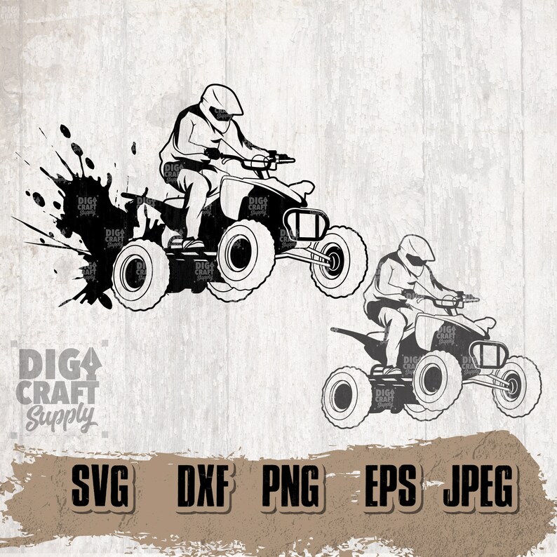Atv #5 Digital Downloads, Atv Svg, Mud Ride Svg, Atv Clipart, Atv Cut ...