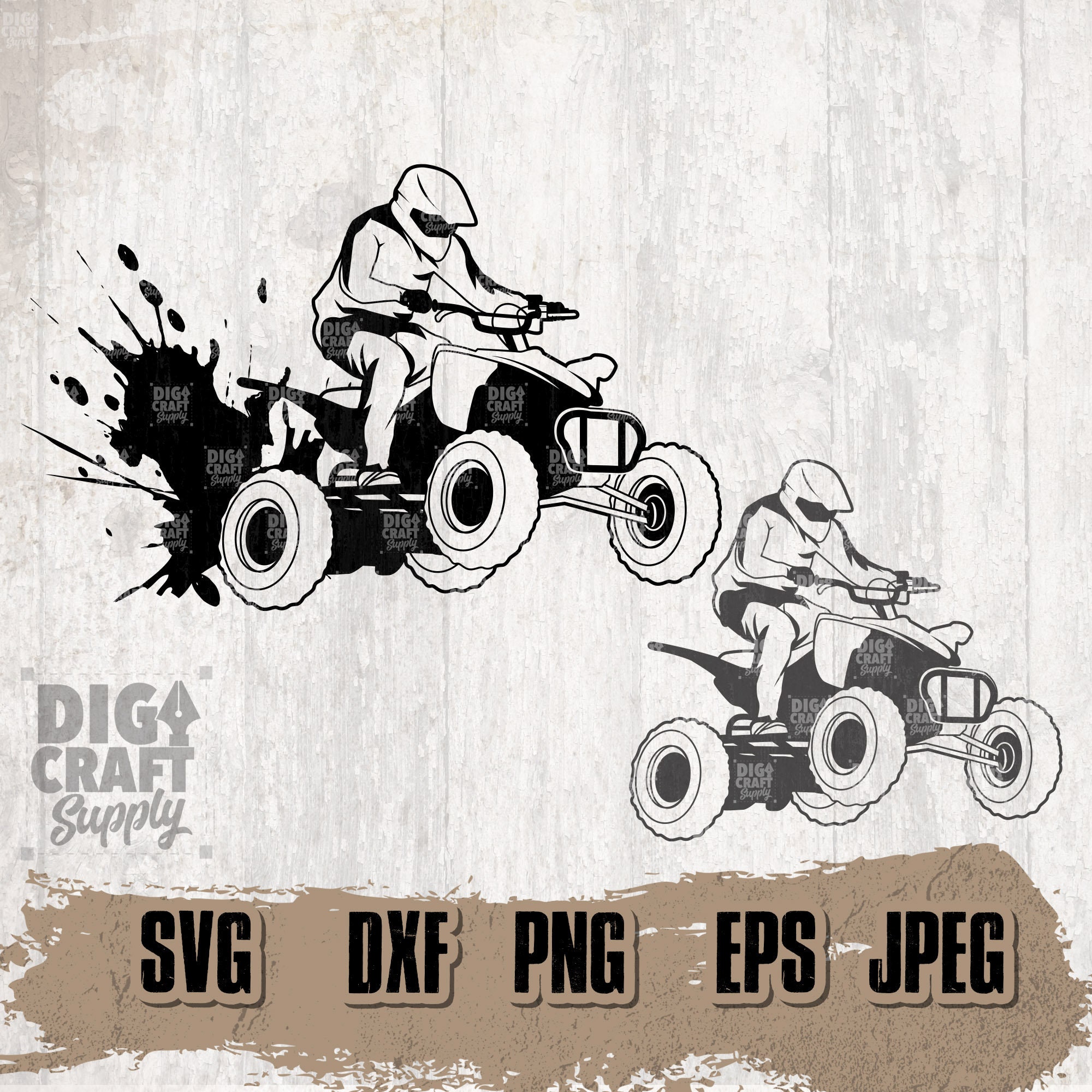 Atv #5 Digital Downloads, Atv Svg, Mud Ride Svg, Atv Clipart, Atv Cut Files, Atv Png, Atv ...