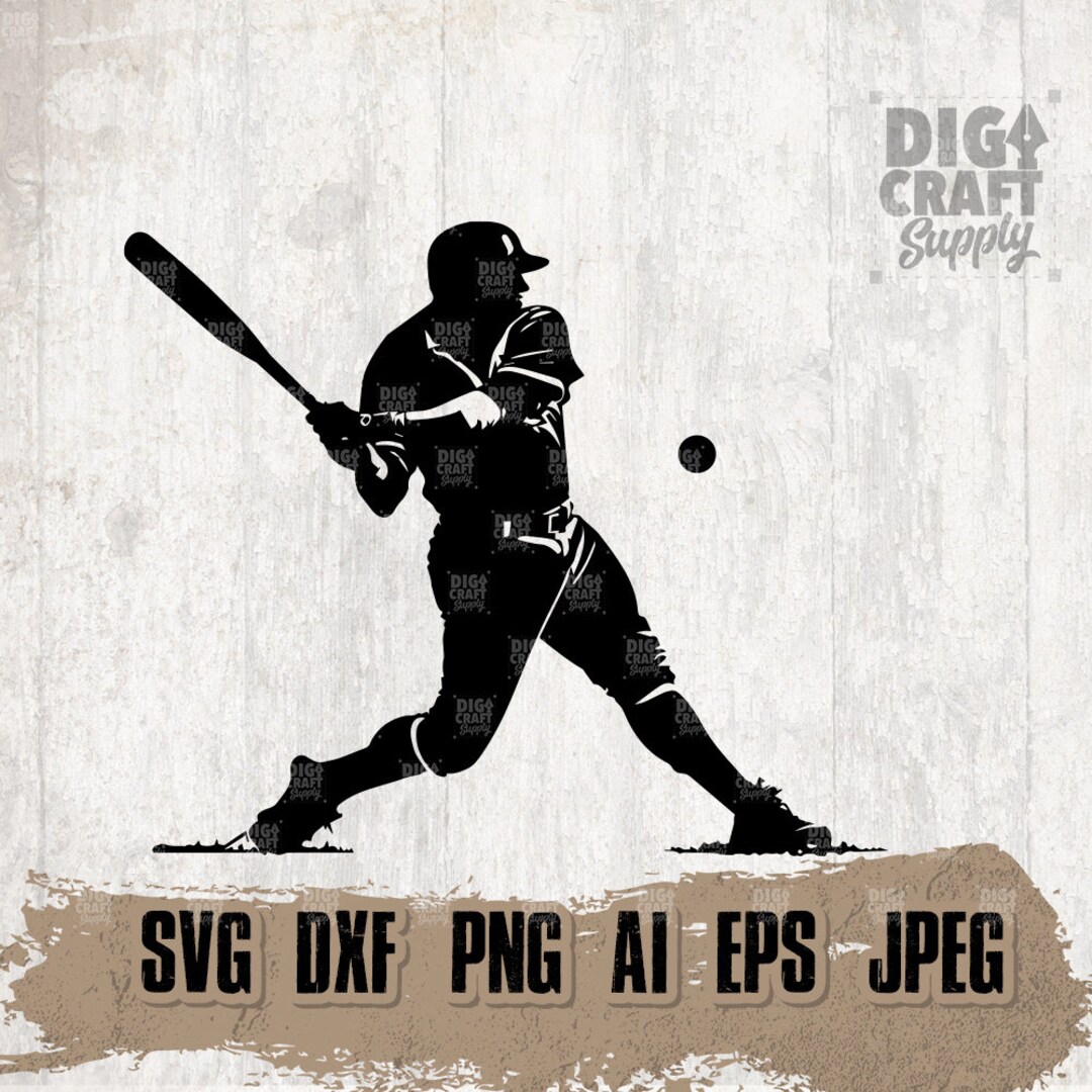 Baseball Player Svg, Batter Dad Gift Idea, Sports Son Dxf, Pitcher ...