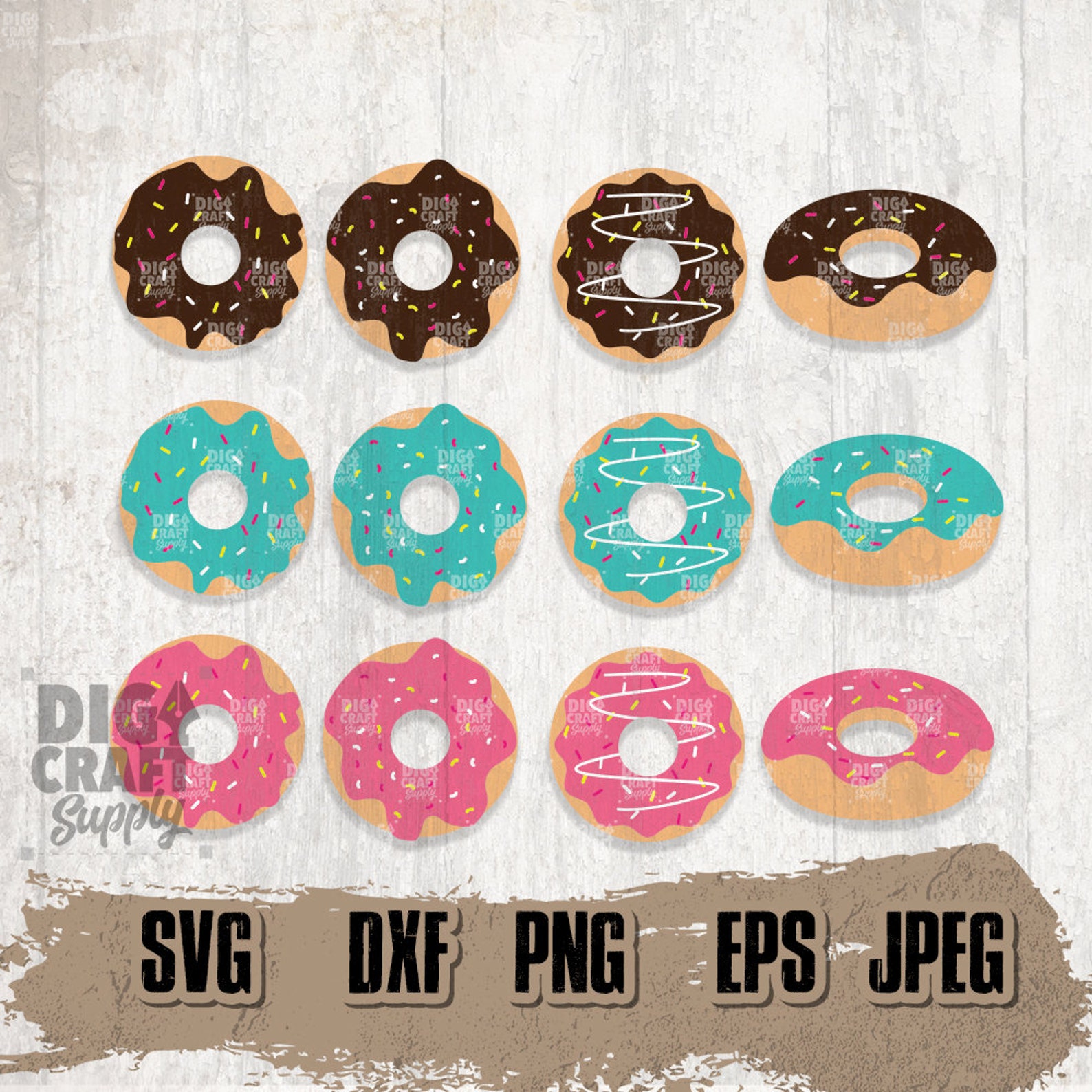 Donut Bundle Svg Bundle Svg Donuts Svg Donuts Clipart - Etsy UK