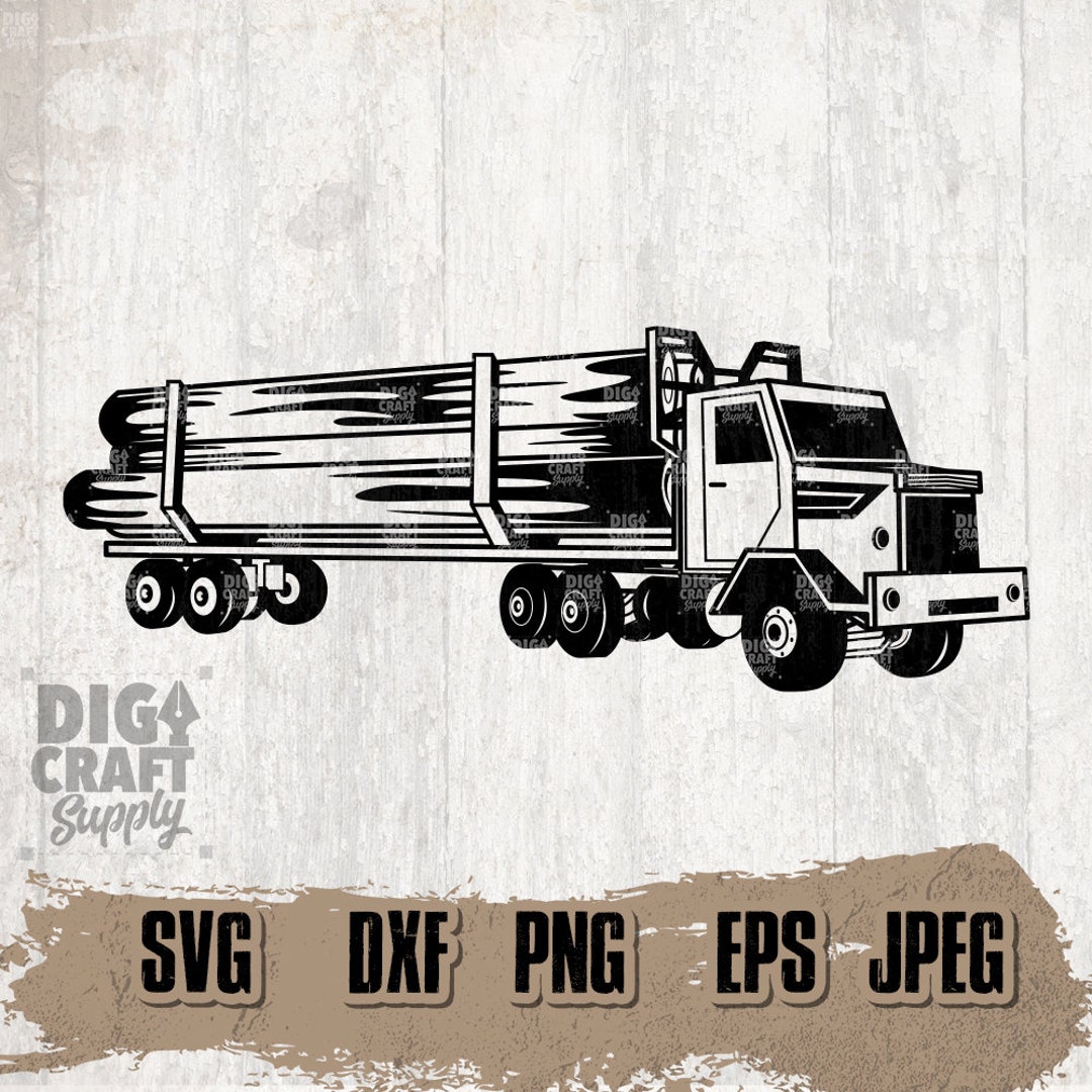 Logging Truck Digital Downloads, Logging Truck Svg, Log Truck Svg ...