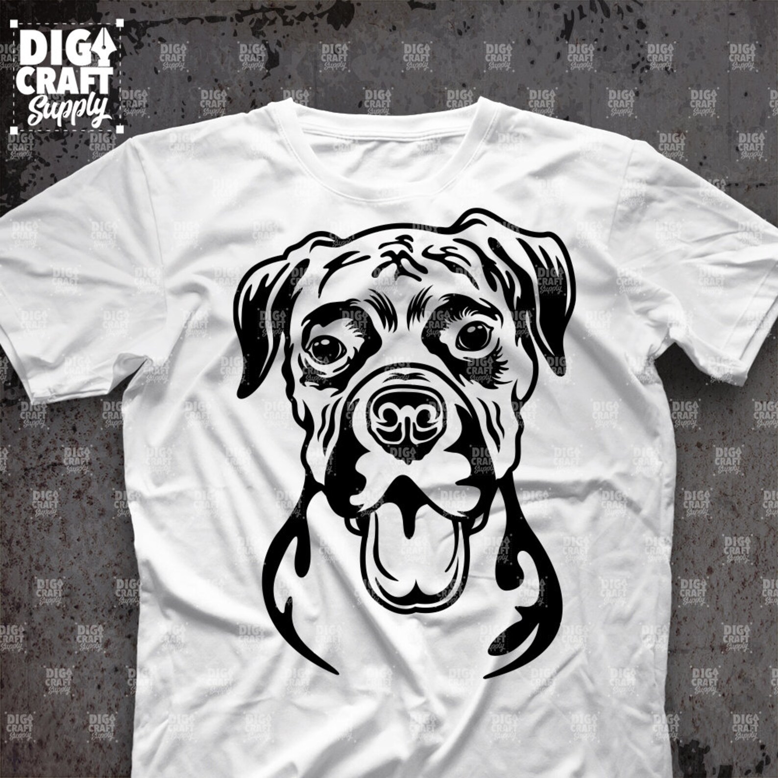 Boxer Illustration Boxer Svg Dog SVG Bundle Boxer Clipart - Etsy